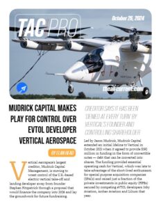 Mudrick Capital makes play for control over eVTOL developer Vertical ...