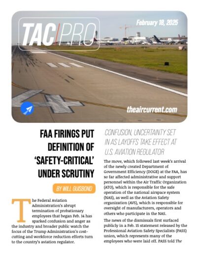 FAA firings put definition of 'safety-critical' under scrutiny - The ...